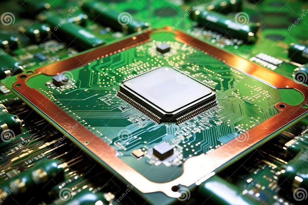Organic Cpu Made of Biological Computing Materials Stock Photo - Image ...