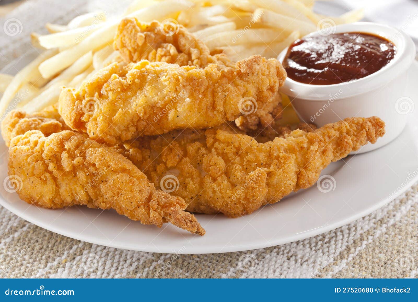 Organic Crispy Chicken Strips Stock Photo - Image of sauce, tender ...