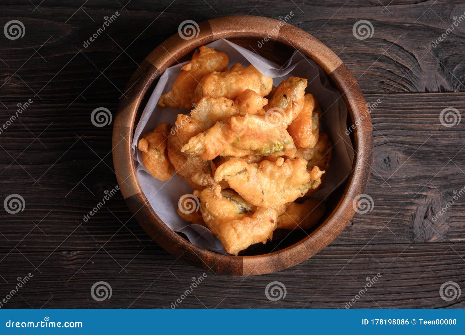 Organic Crispy Fish Strips in Batter Stock Photo - Image of cooked ...