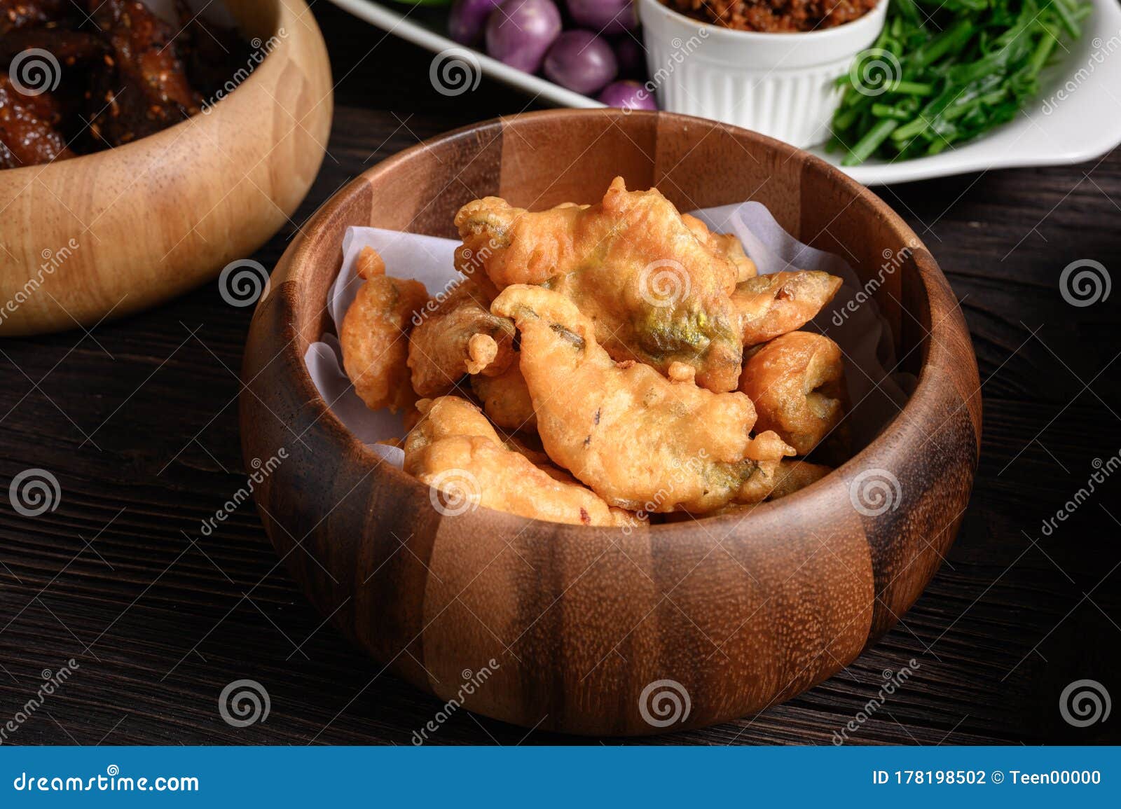 Organic Crispy Fish Strips in Batter Stock Photo - Image of fritter ...