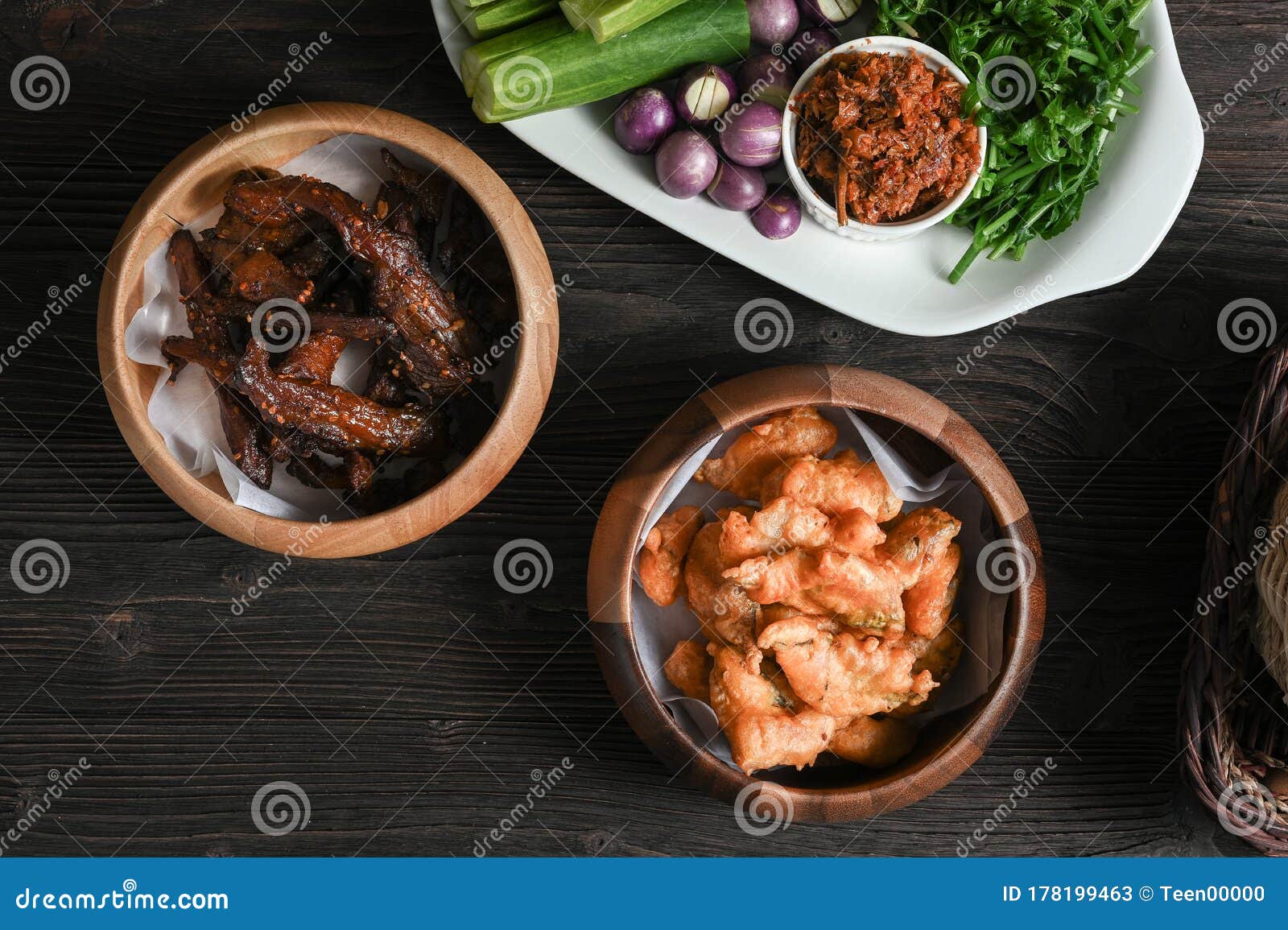 Organic Crispy Fish Strips in Batter Stock Image - Image of macro ...