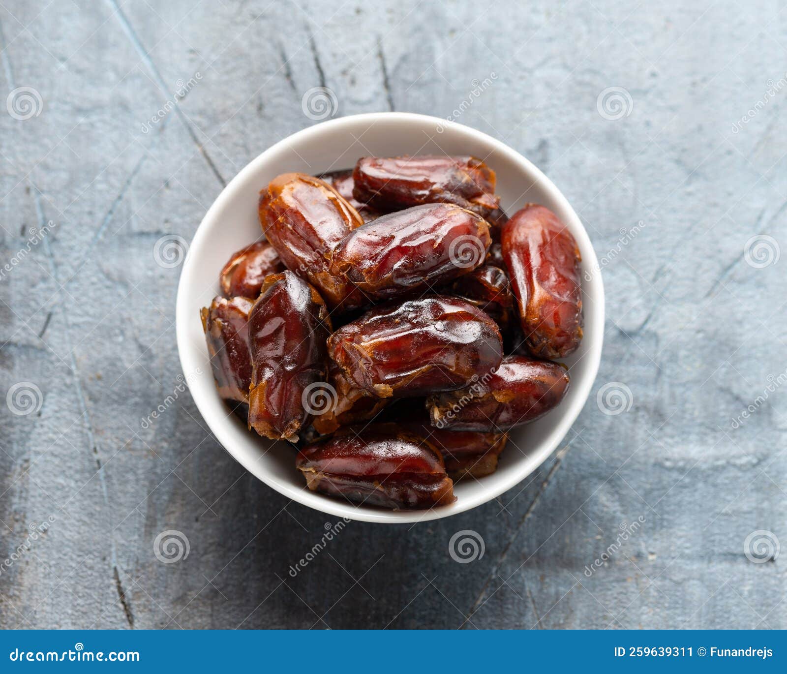 Organic Dried Dates Fruit in White Bowl Stock Image - Image of natural ...