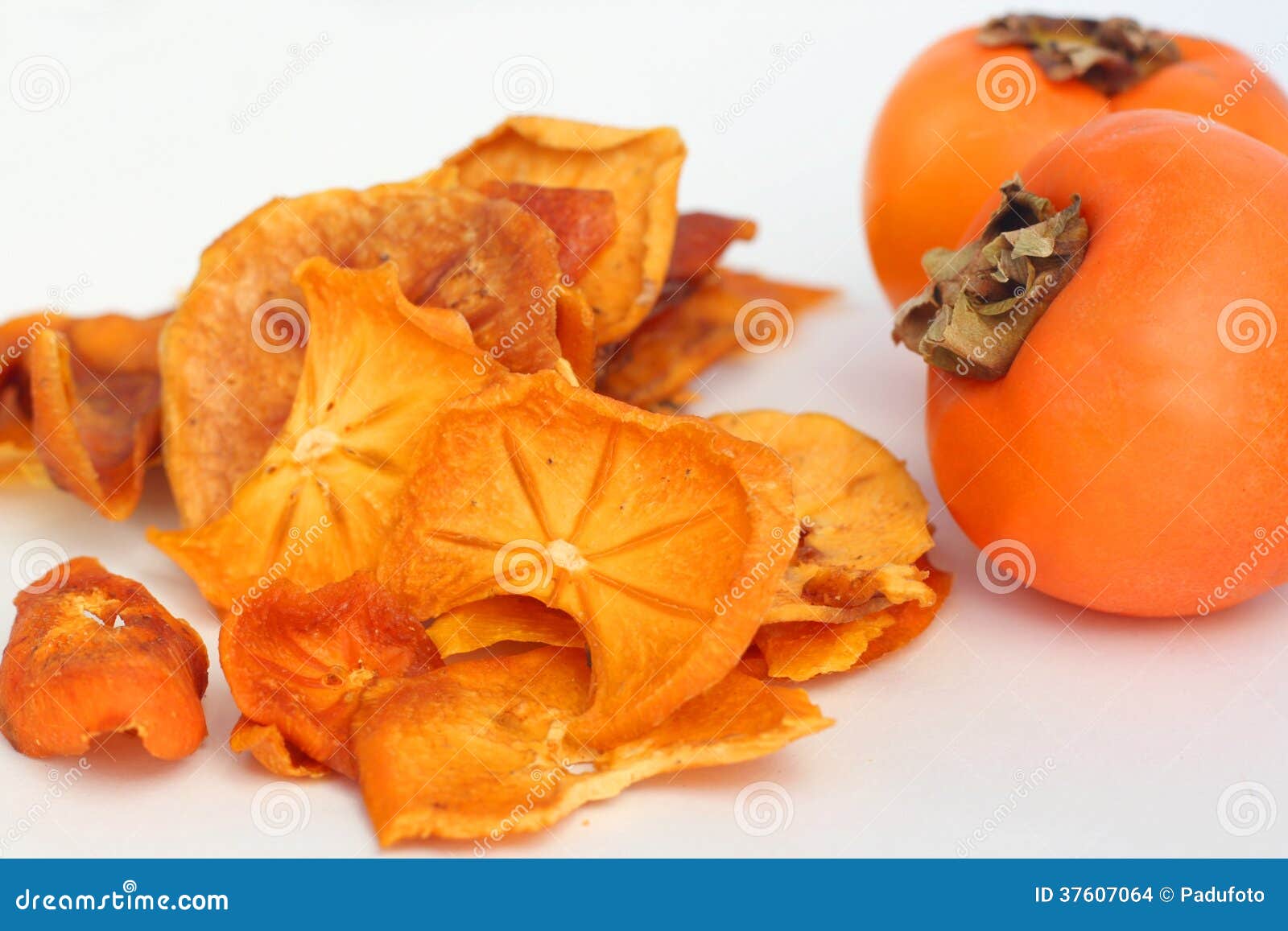 Organic Dried Persimmon Slices Stock Photo - Image of circle, preserved ...
