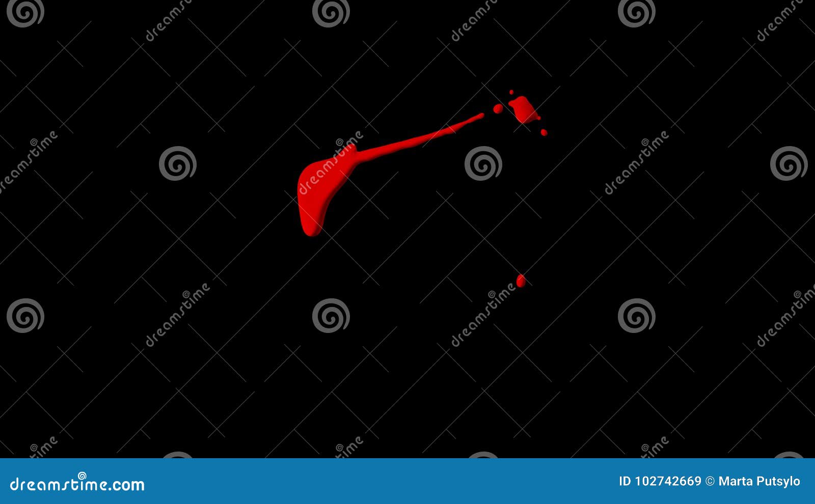 Dripping Blood Isolated Element Stock Image - Image of burst, painful ...