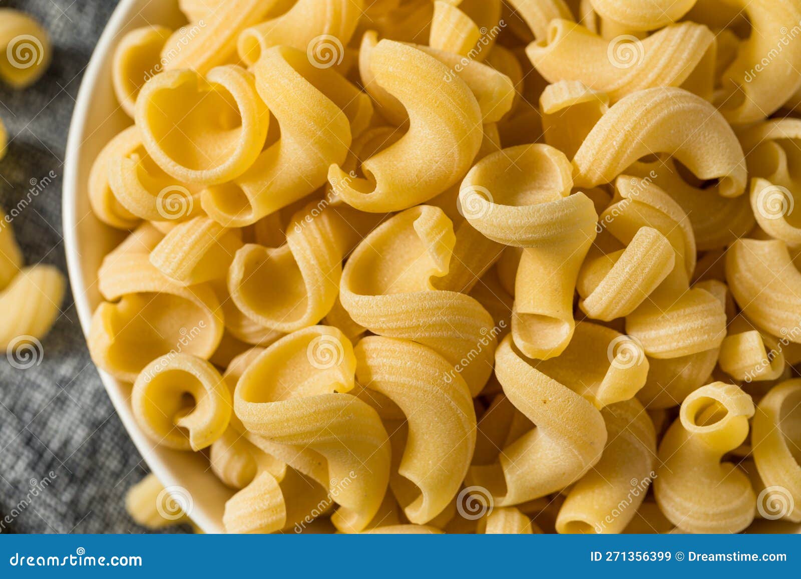 Organic Dry Cavatappi Pasta Stock Image - Image of uncooked, yellow ...