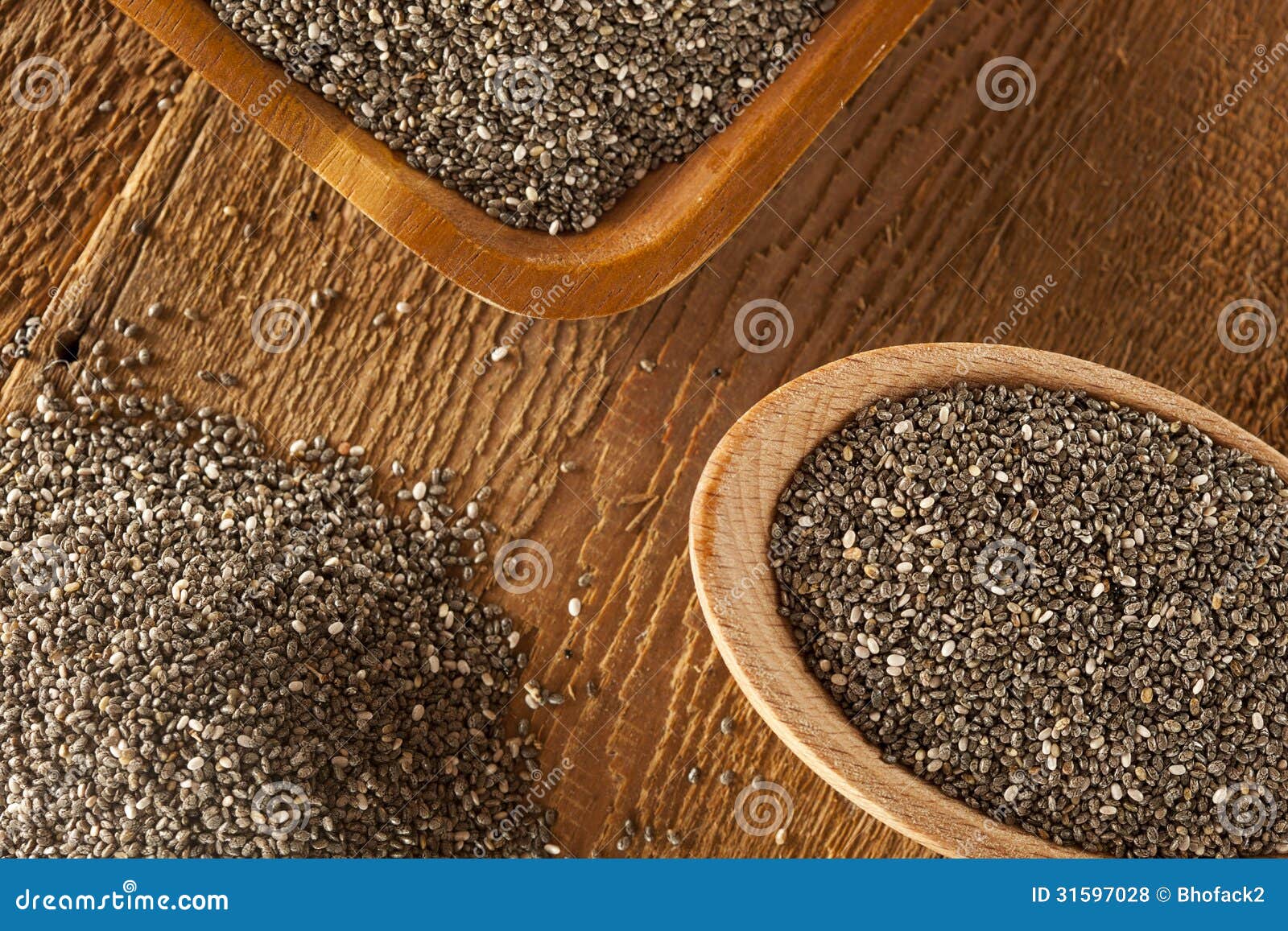 Organic Dry Chia Seeds stock photo. Image of hispanica - 31597028