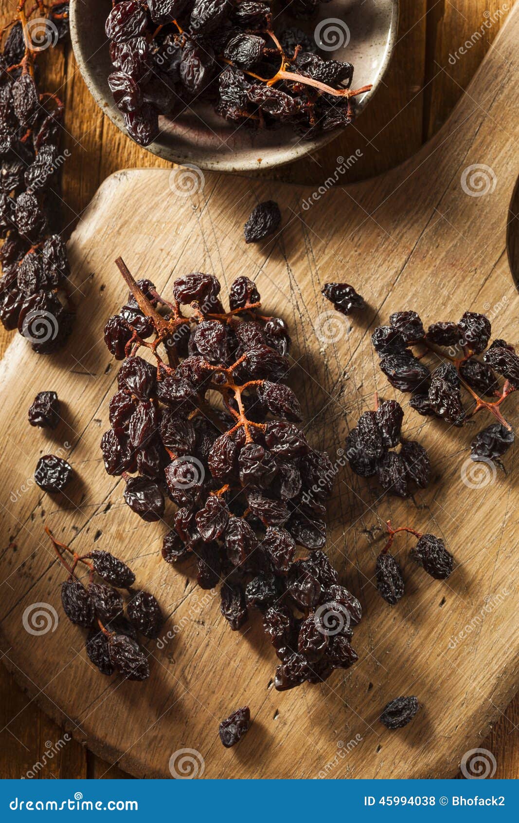 Organic Dry Raisins on the Vine Stock Photo - Image of gourmet, health ...
