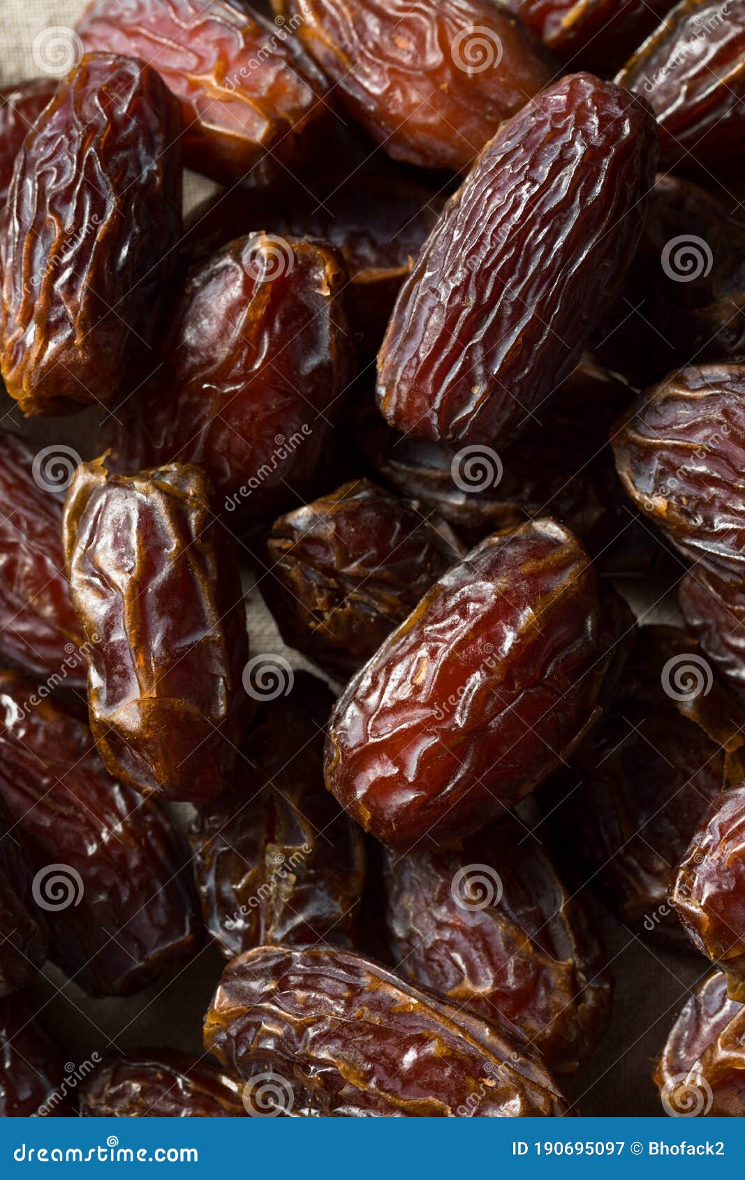 Organic Dry Red Dates stock image. Image of brown, heap - 190695097