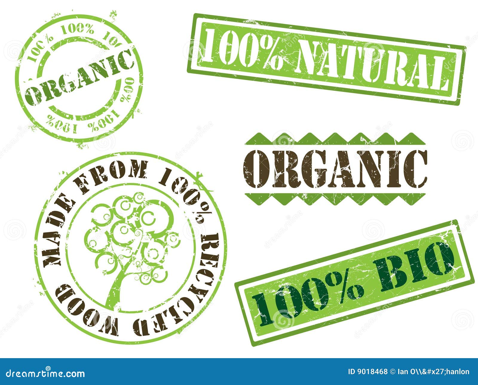Organic and ecology stamps stock vector. Illustration of symbol - 9018468
