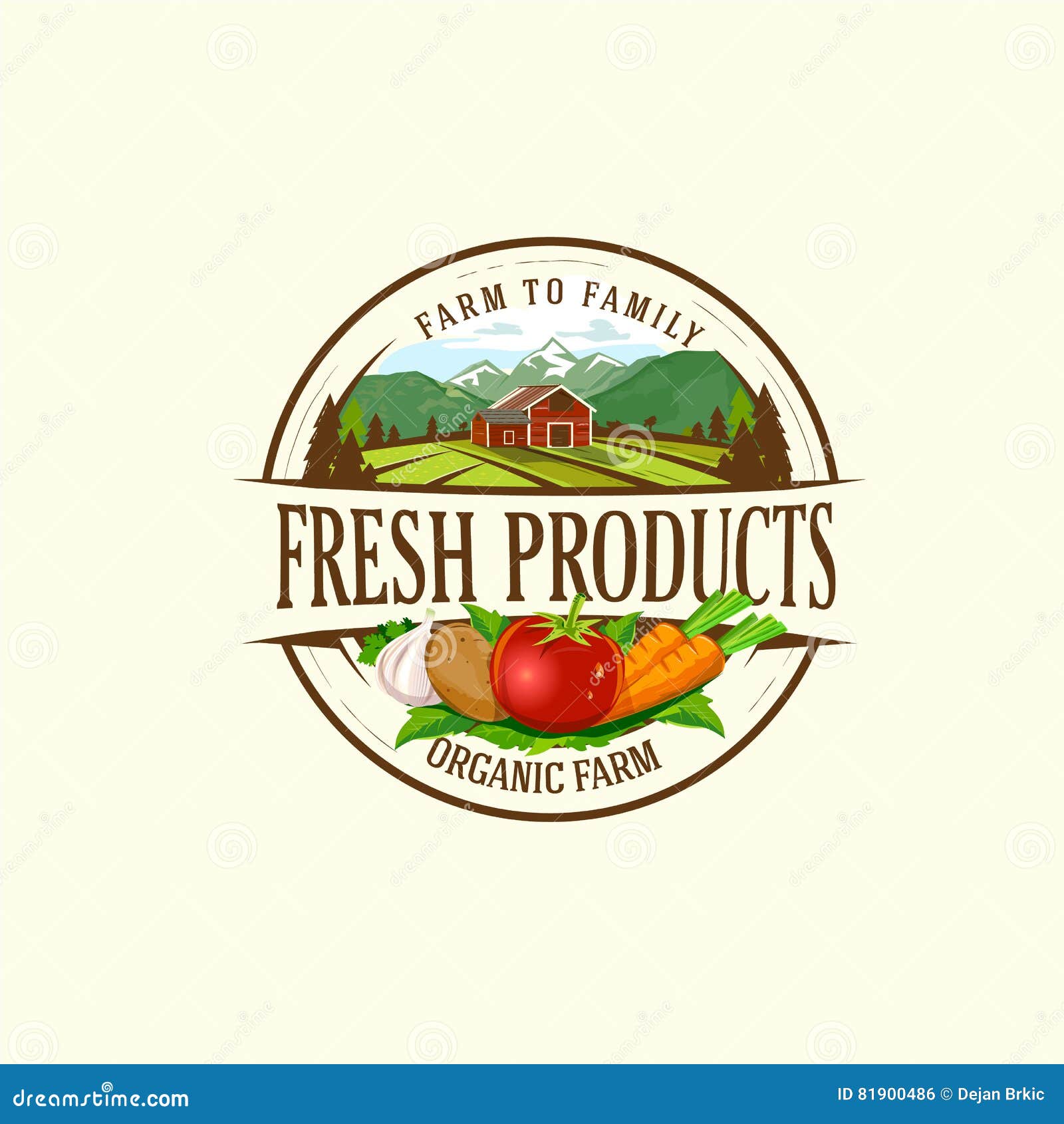 Organic & Farm-vector Labels And Elements | CartoonDealer.com #81900486