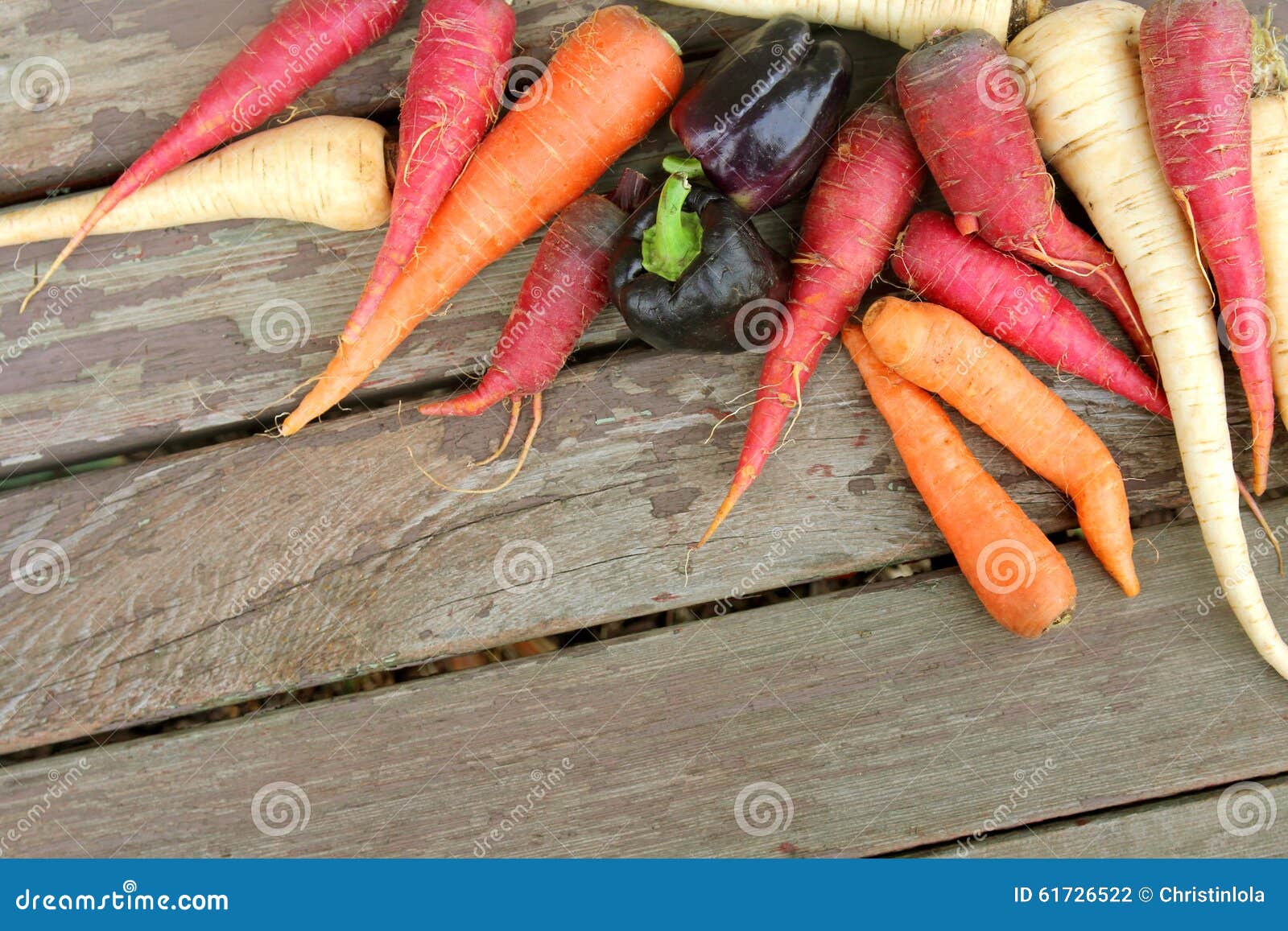 Organic Farm Vegetables Frame Wood Background Royalty-Free Stock Image ...