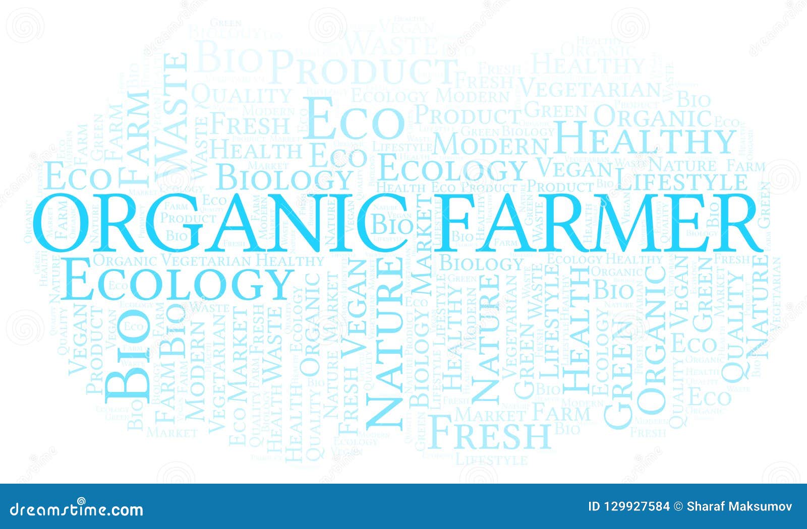 Organic Farmer word cloud. stock illustration. Illustration of cloud ...