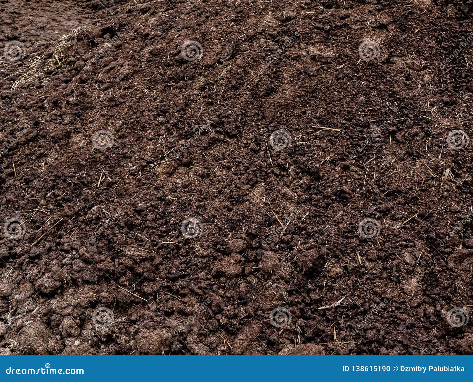 Organic Fertilizer Texture. Fertilization in the Spring on the Field ...