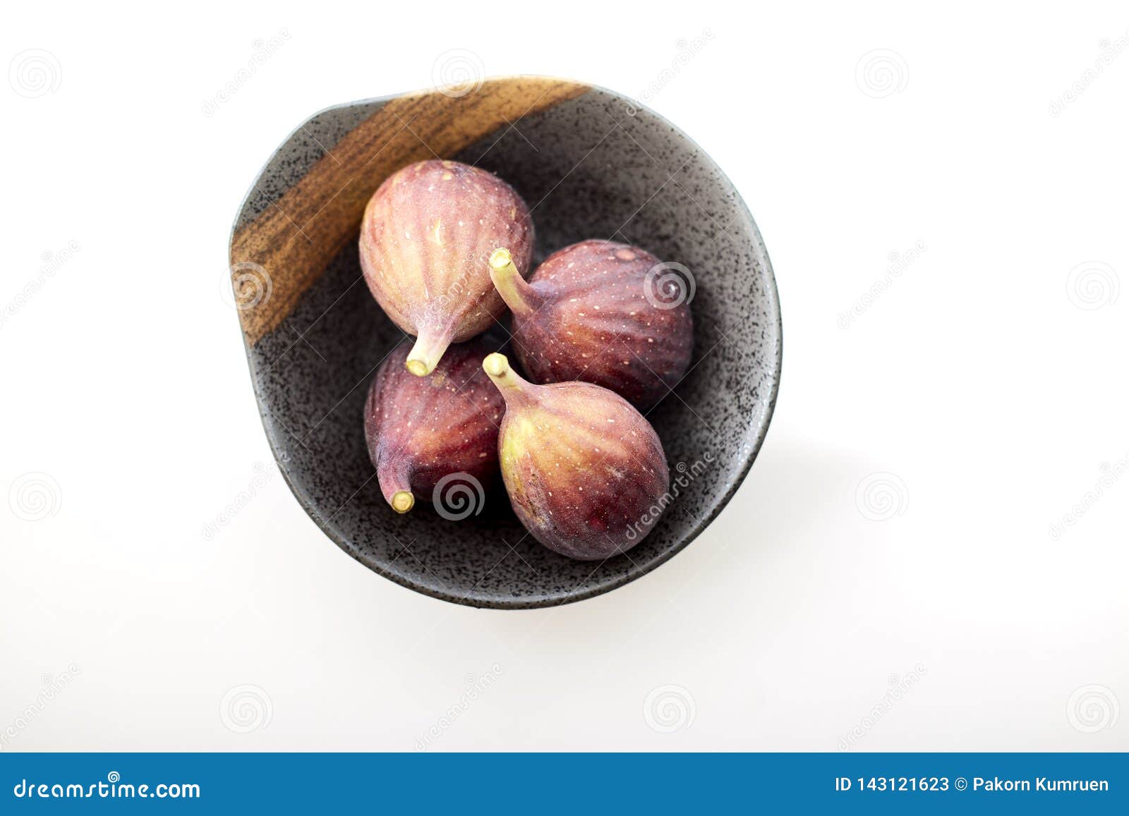 Organic Figs in a Bowl on White Table Stock Image - Image of bowl ...