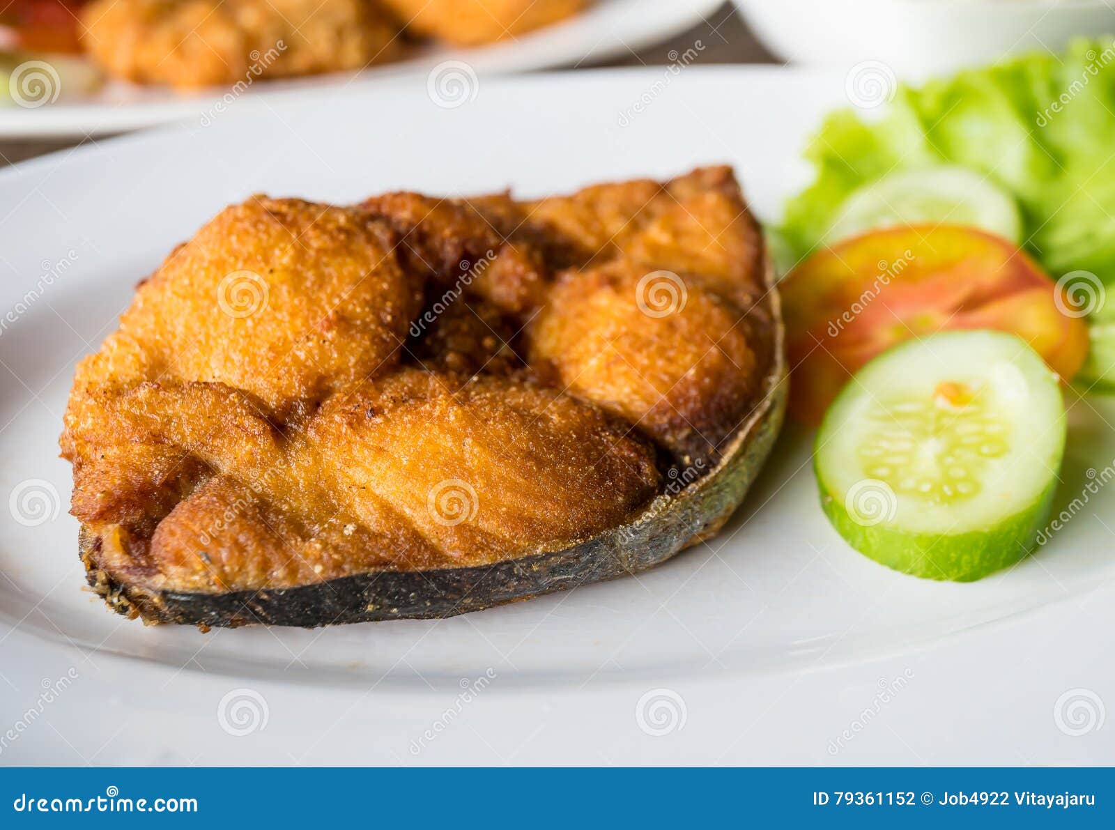 Organic fish fry stock photo. Image of animal, dish, thai - 79361152