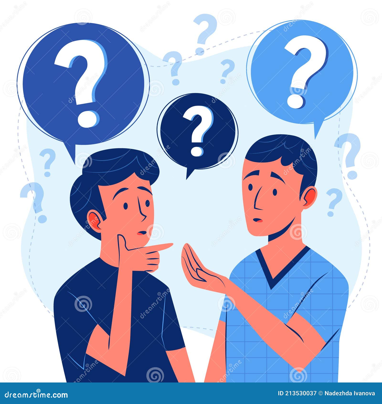 People Asking Questions Around A Huge Question Mark In Computer Cartoon ...