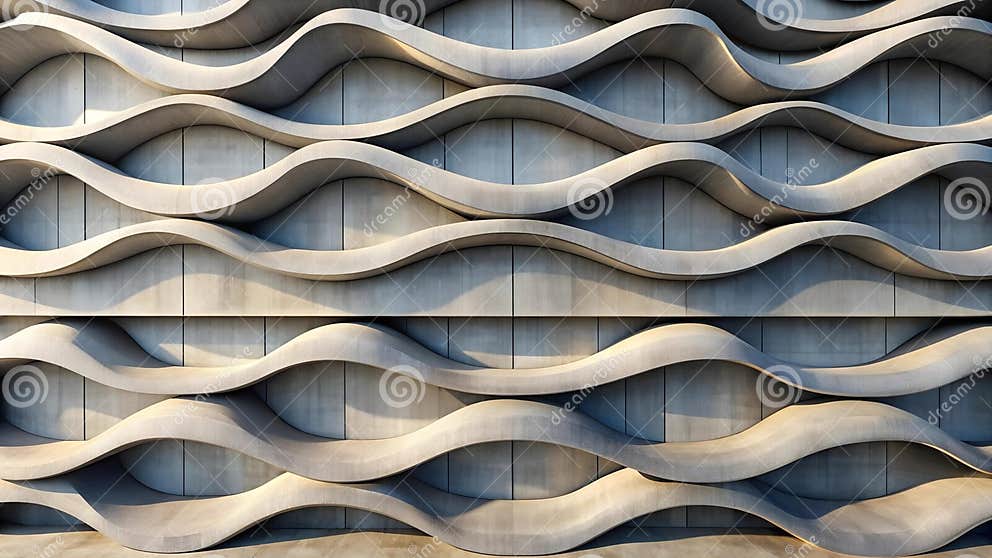 Organic Flow: a Concrete Facade Inspired by Natural Patterns AI ...