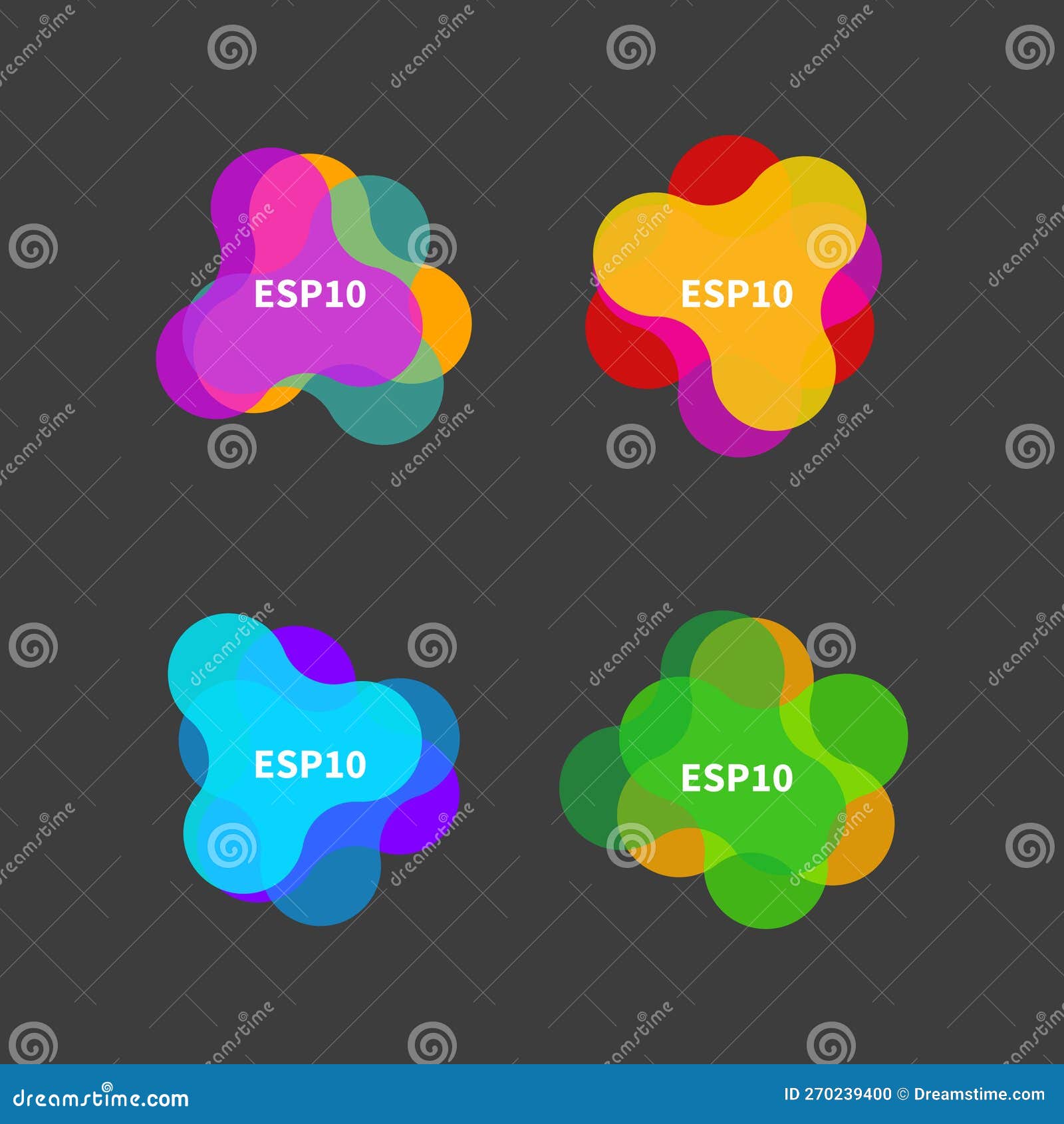 Organic Fluid Transparent Shape, Frame Stock Vector - Illustration of ...