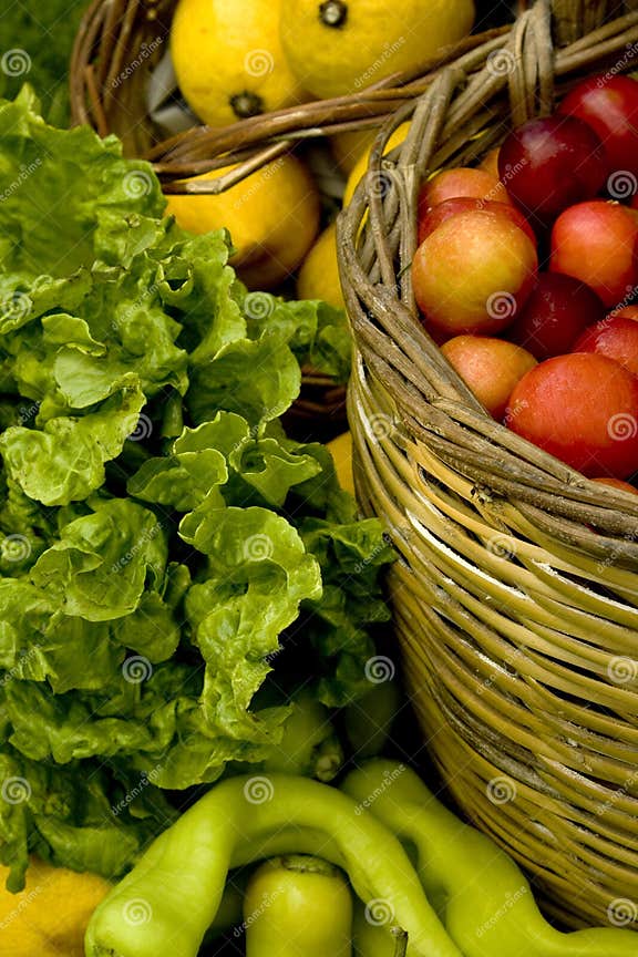 Organic food stock image. Image of edible, baskets, grass - 14749193