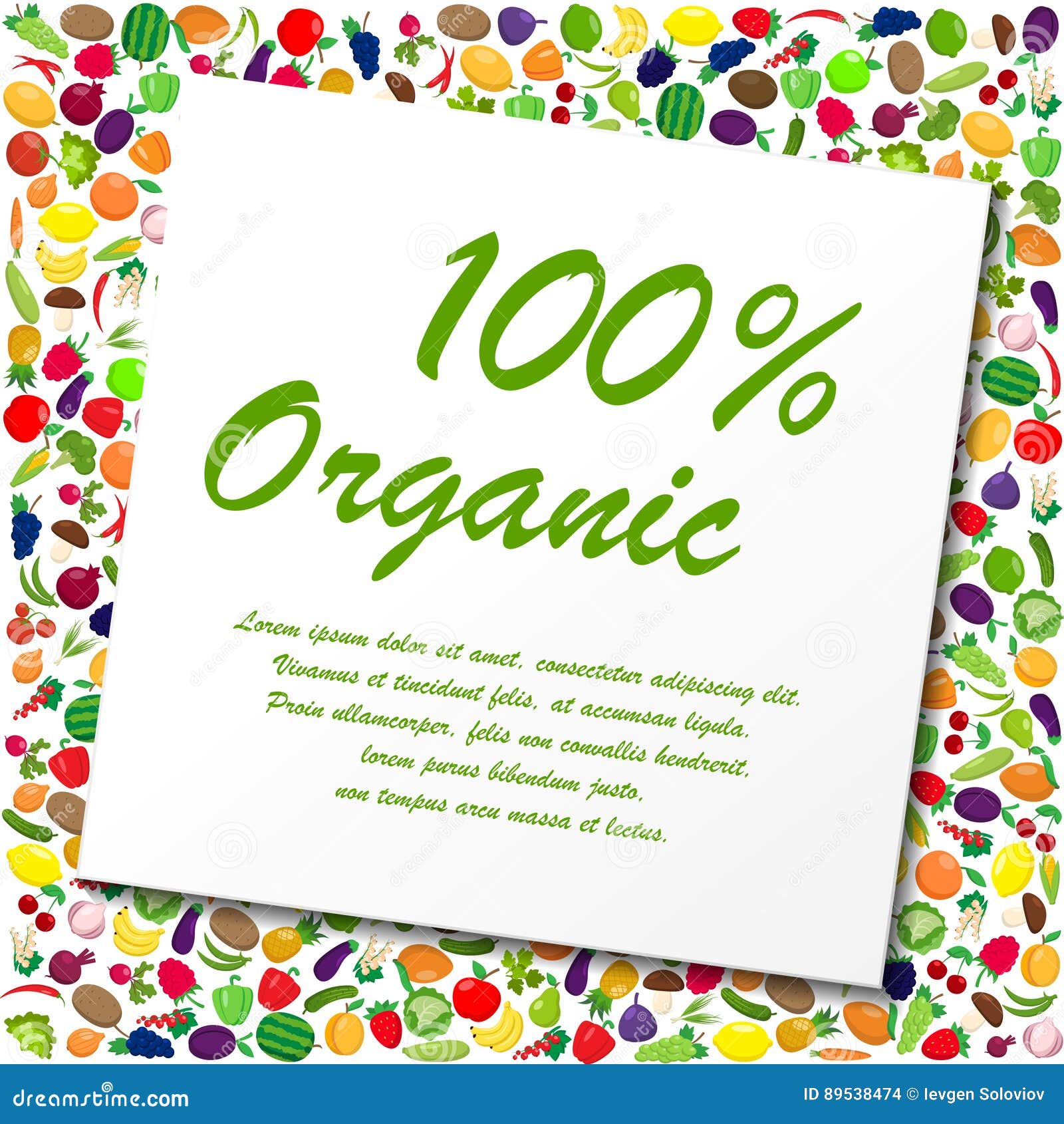 Organic food label stock vector. Illustration of citrus - 89538474