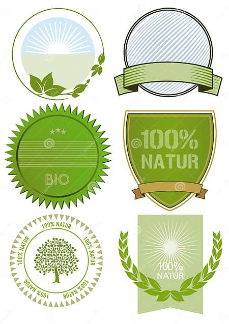 Organic food labels stock vector. Illustration of uncontaminated - 28828839