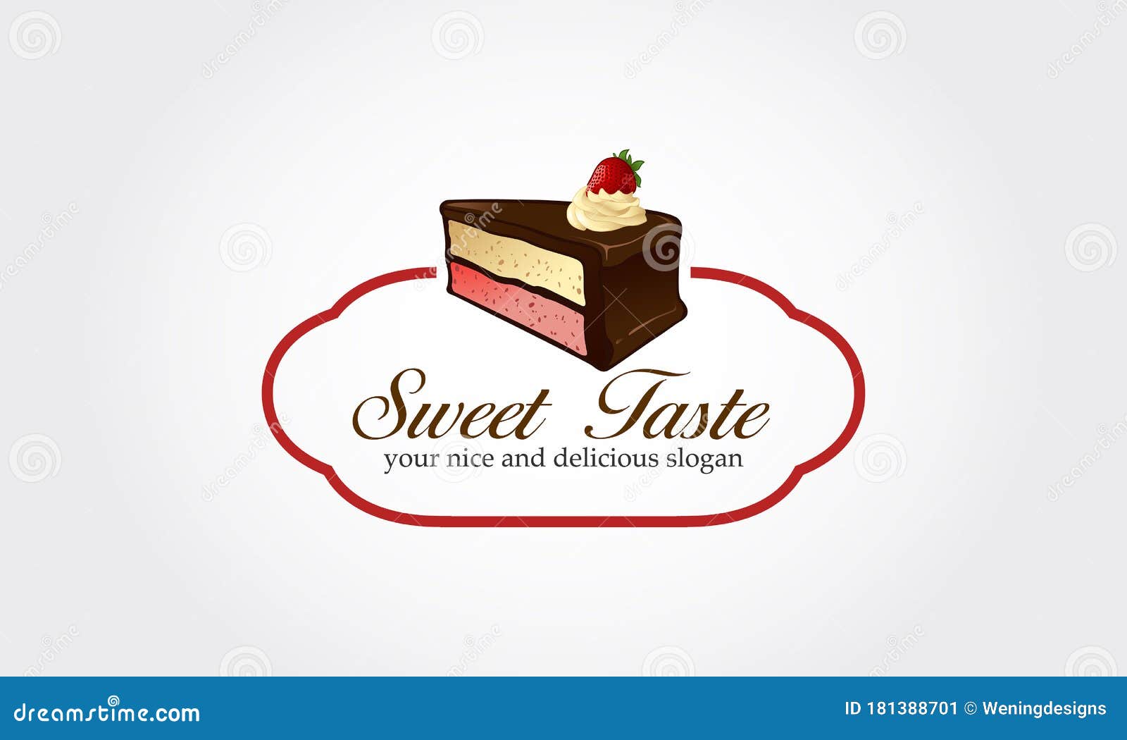 Sweet Taste Vector Logo Template. Stock Vector - Illustration of ...