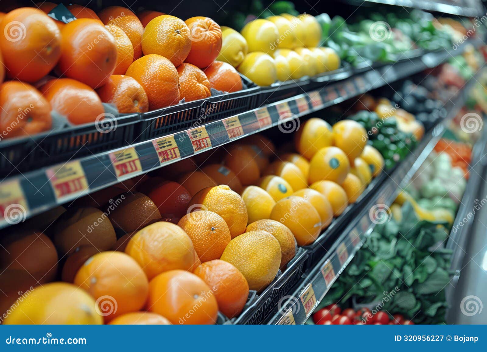 Organic Food Section in a Modern Grocery Store Stock Illustration ...
