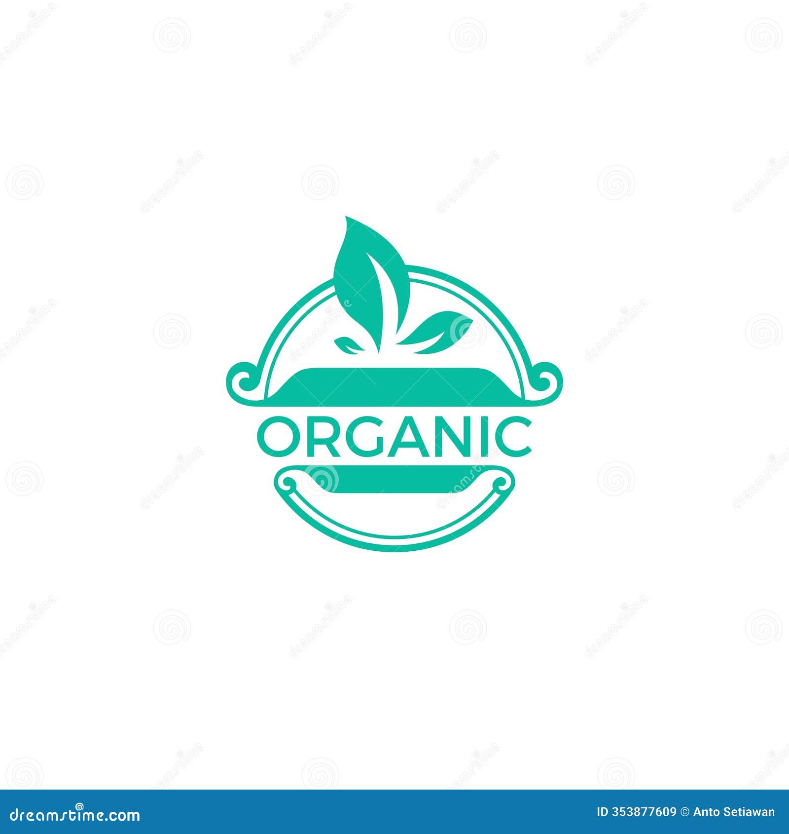 Organic Foods Label Logo Design. Organic Vector Stock Illustration ...