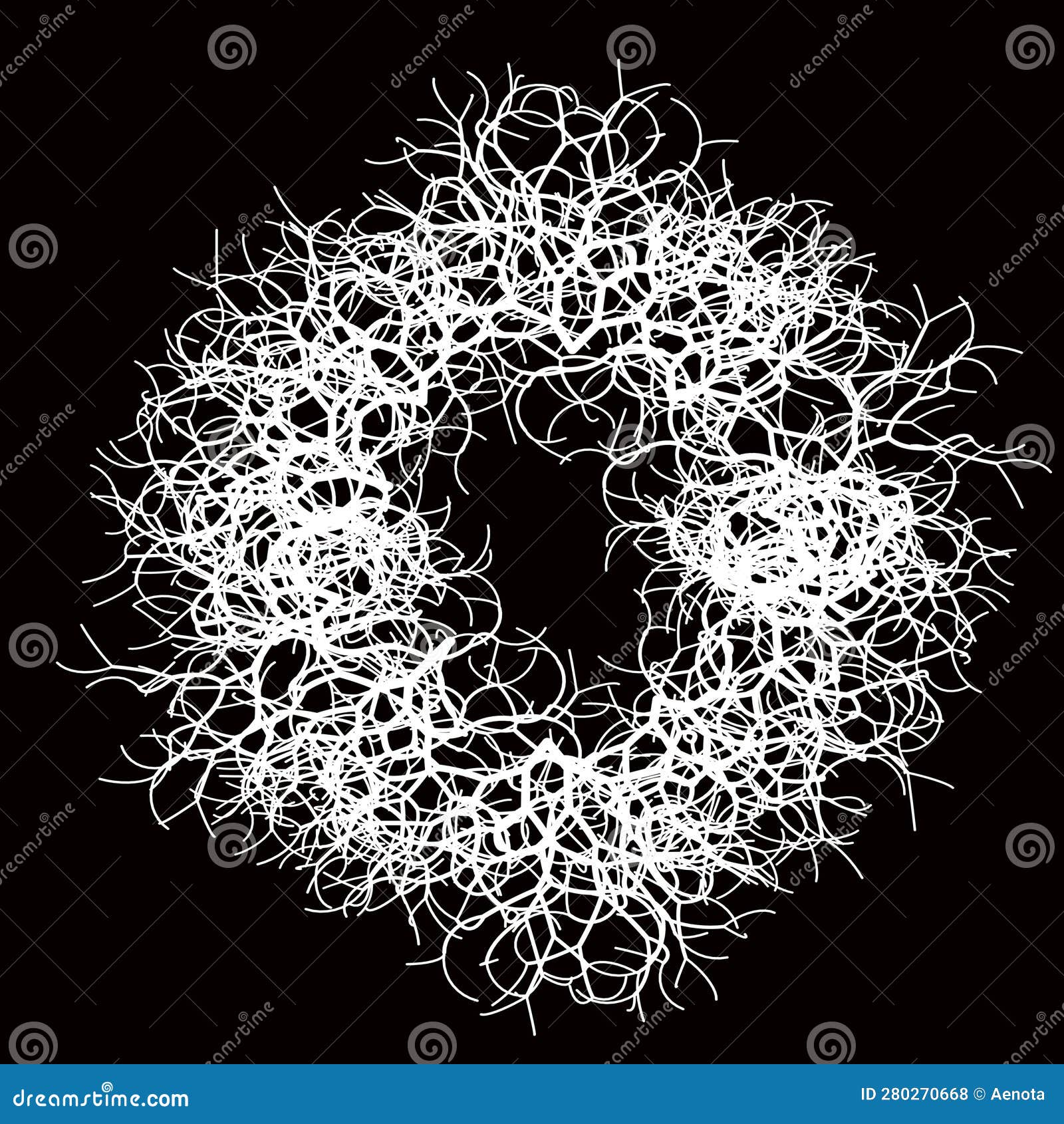 Organic Form stock vector. Illustration of greens, lichen - 280270668