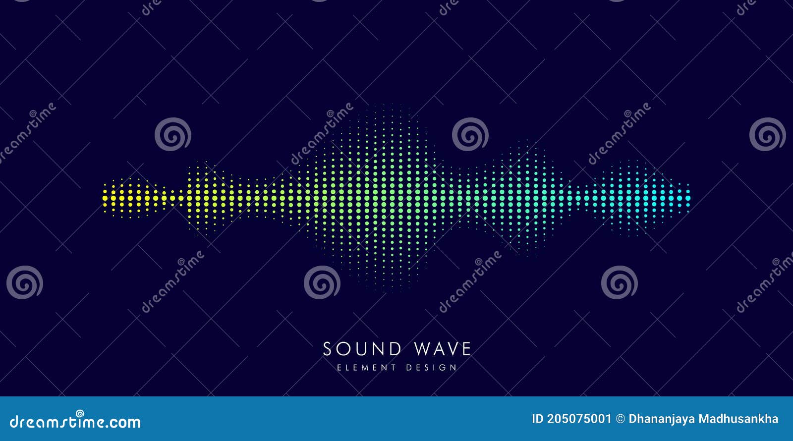 Organic Forms with Dynamic Waves Stock Vector - Illustration of audio ...