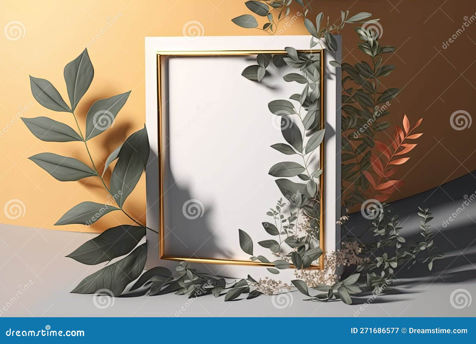 Organic Frame Aesthetic Simple Modern Frame Vintage Frame Stock ...