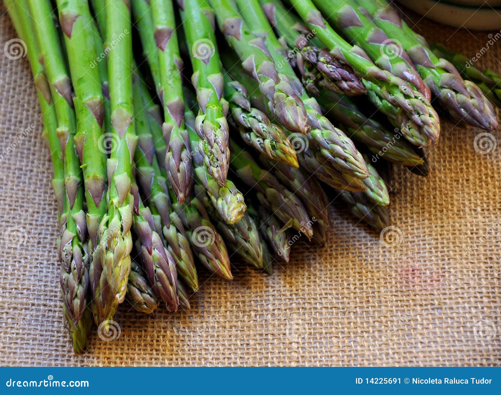 Organic fresh asparagus stock image. Image of food, green - 14225691