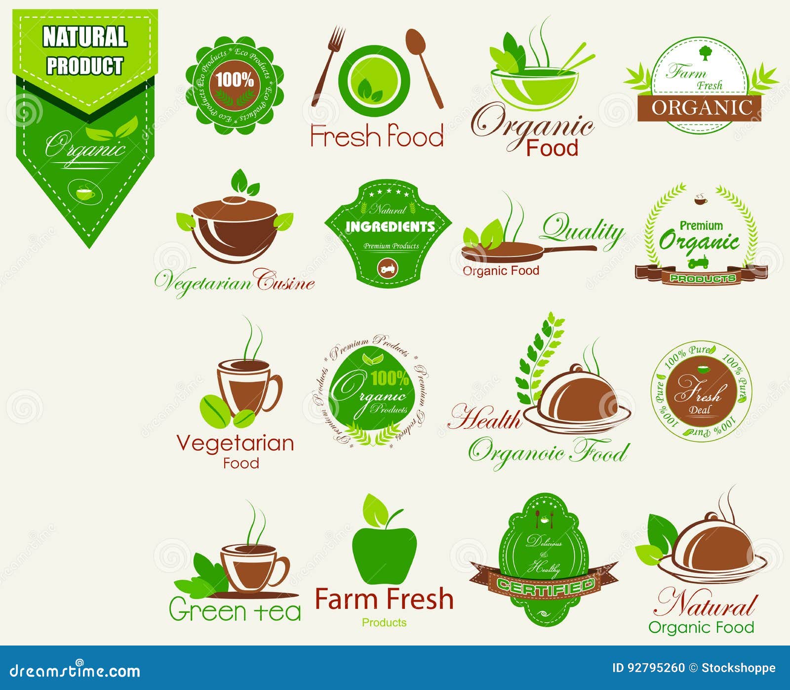 Organic Fresh Food Label Tag Sticker for Advertisement Stock Vector ... Organic Fresh Food Label Tag Sticker for Advertisement Stock Vector ...