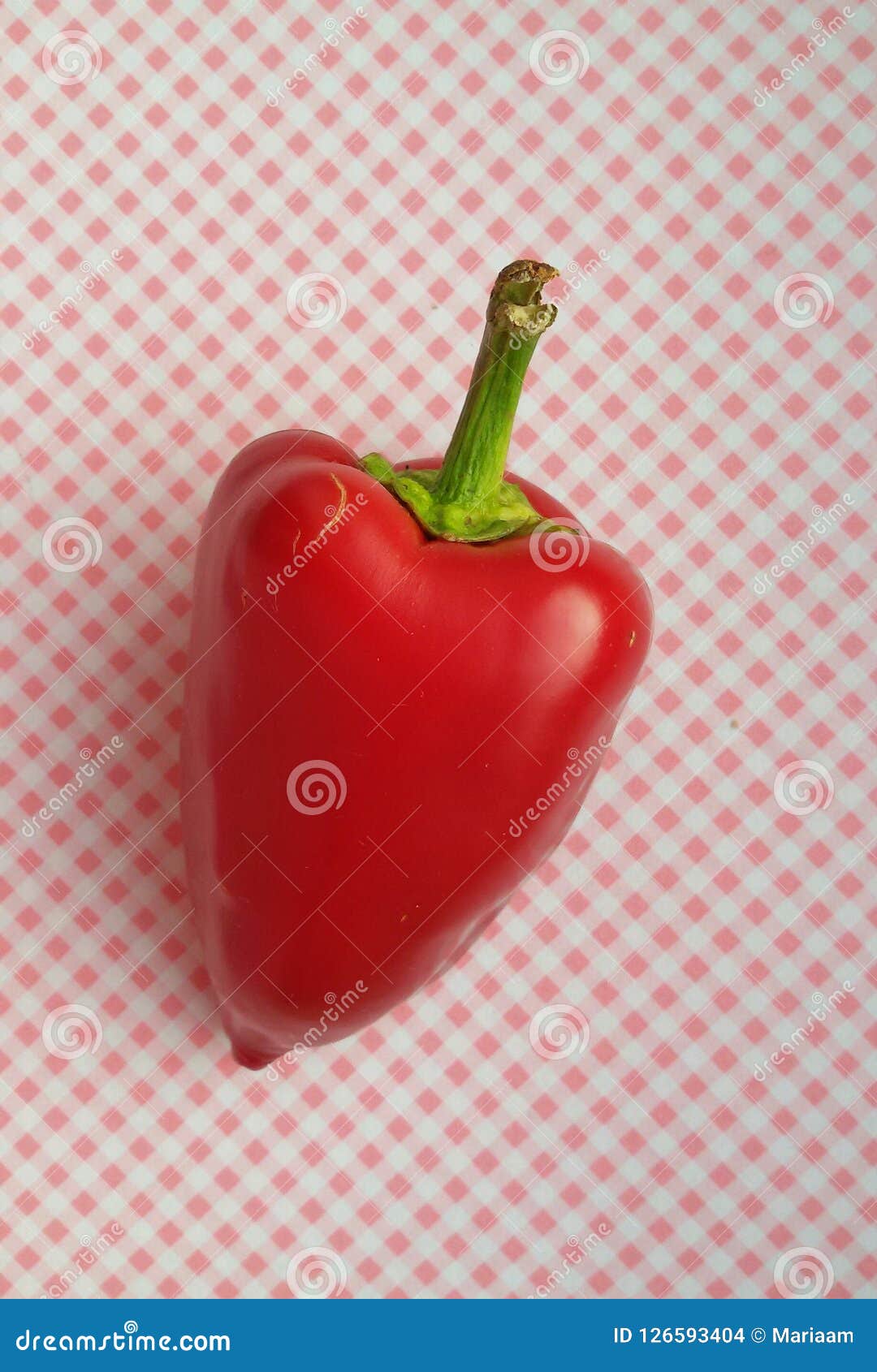 Organic , Fresh Red Pepper on the Table. Stock Photo - Image of eating ...
