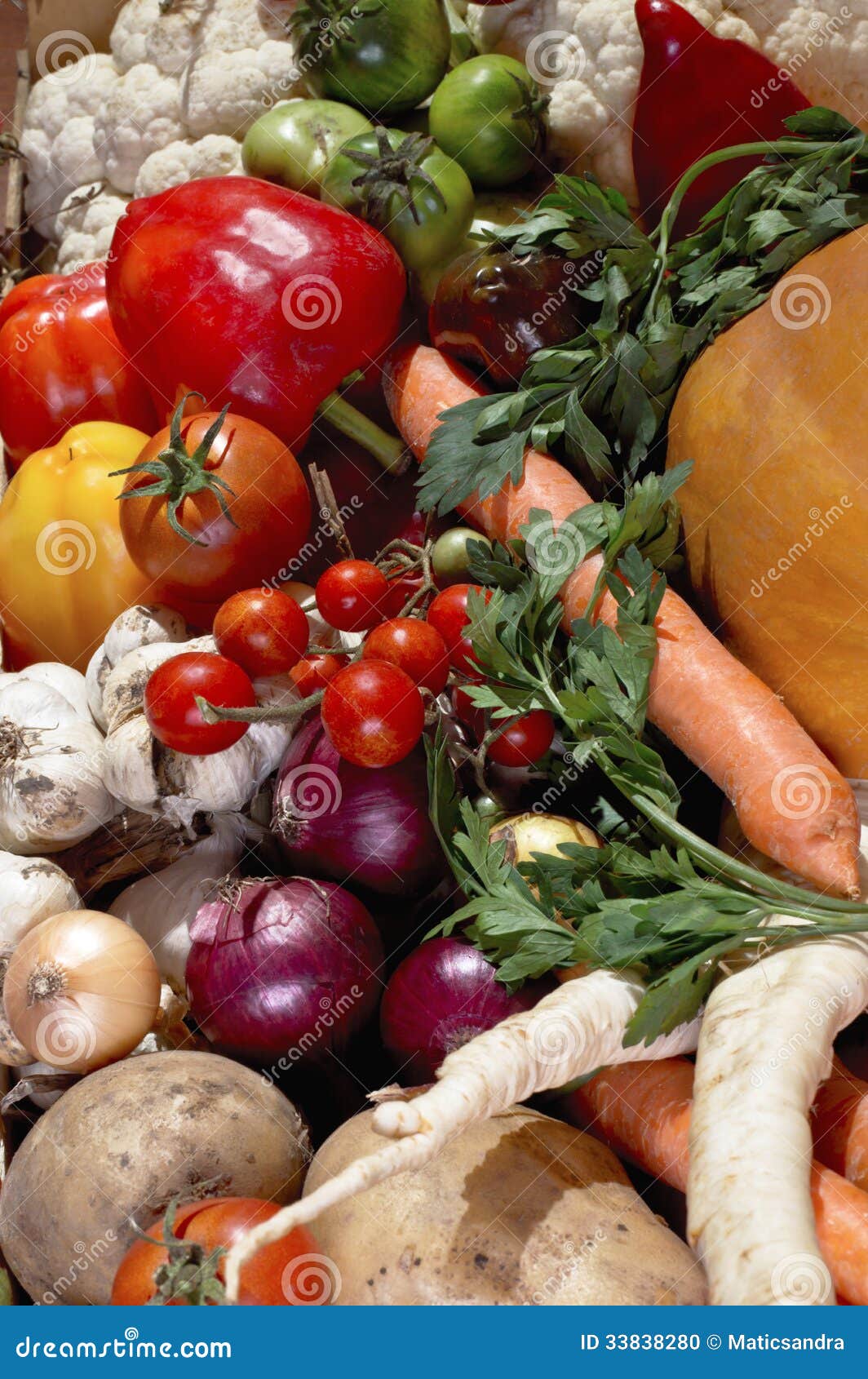 Organic Fresh Vegetables from the Garden. Stock Photo - Image of ...