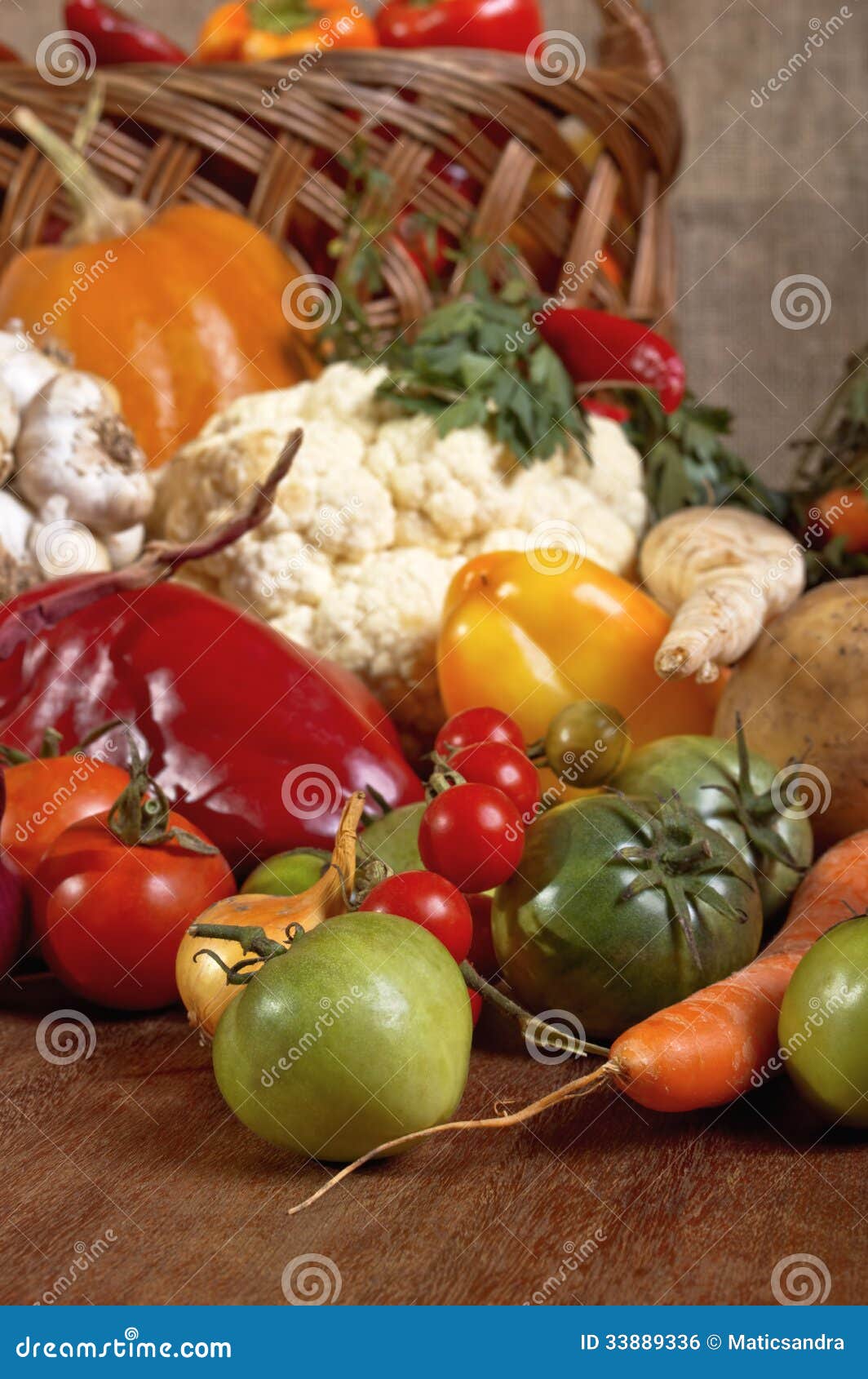 Organic Fresh Vegetables from the Garden. Stock Photo - Image of leaf ...