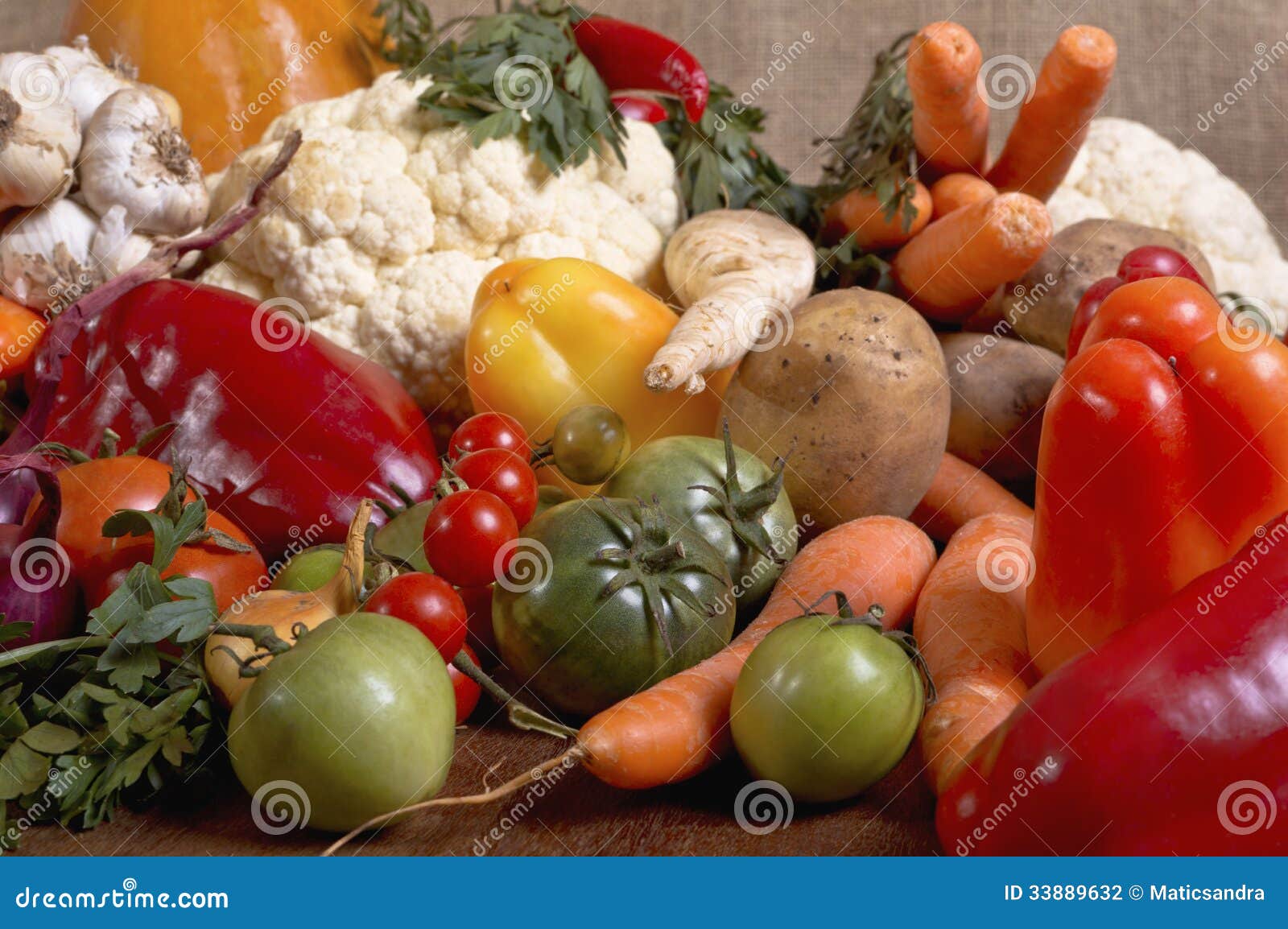 Organic Fresh Vegetables from the Garden. Stock Photo - Image of ...