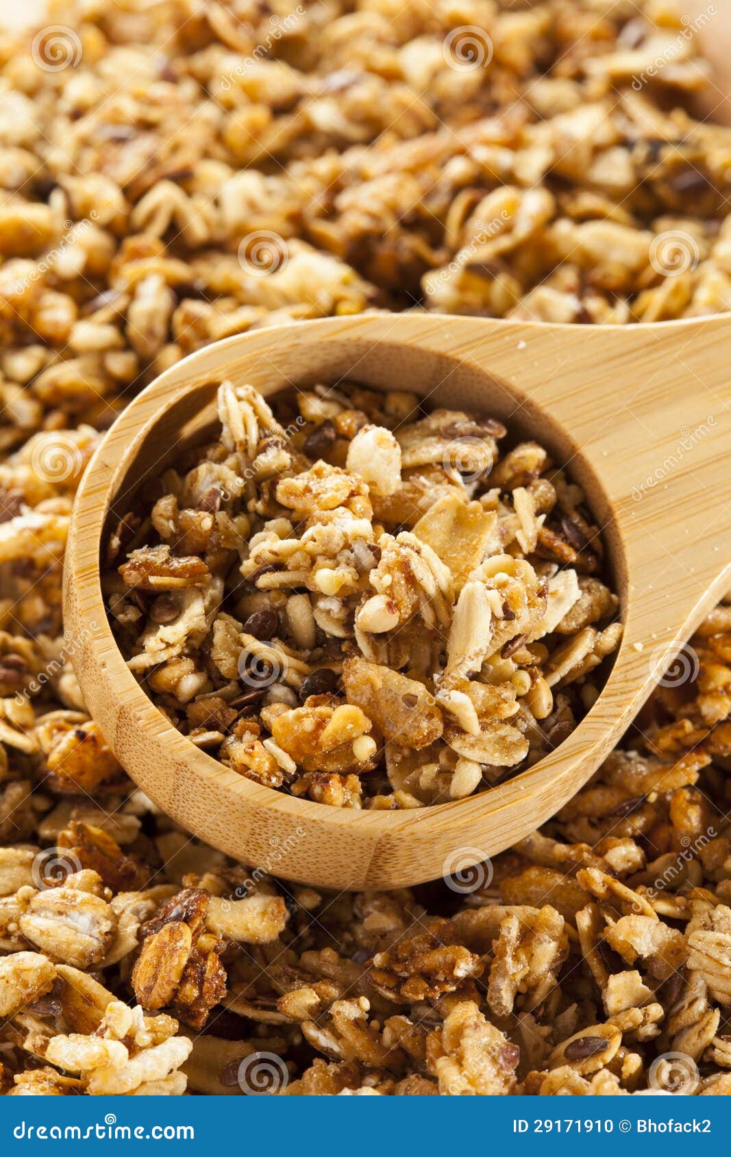 Organic Granola Cereal stock photo. Image of almond, bran - 29171910