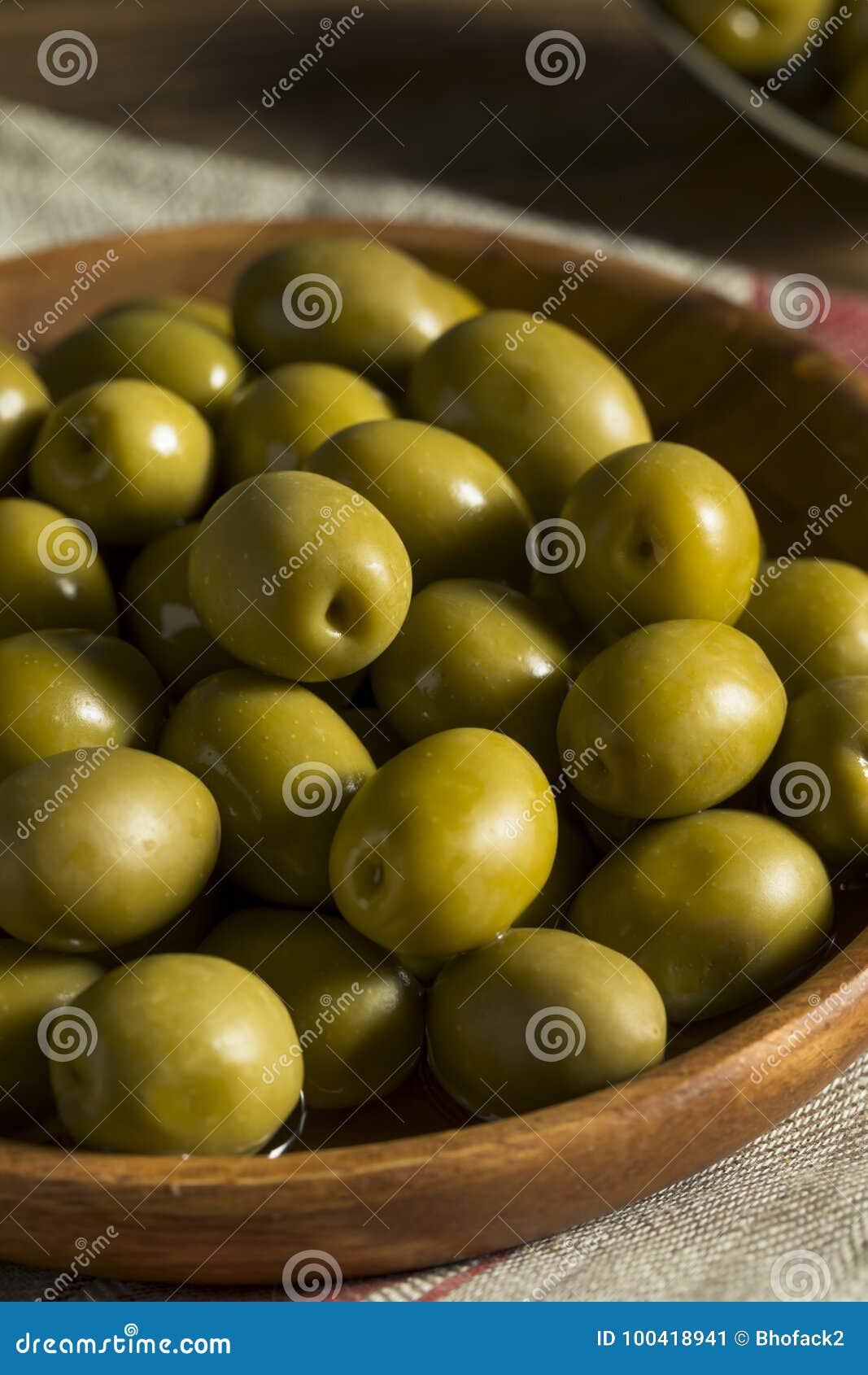 Organic Greek Green Olives stock image. Image of berry - 100418941