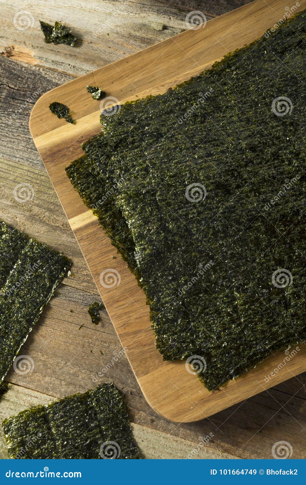 Organic Green Dry Roasted Seaweed Sheets Stock Image - Image of edible ...