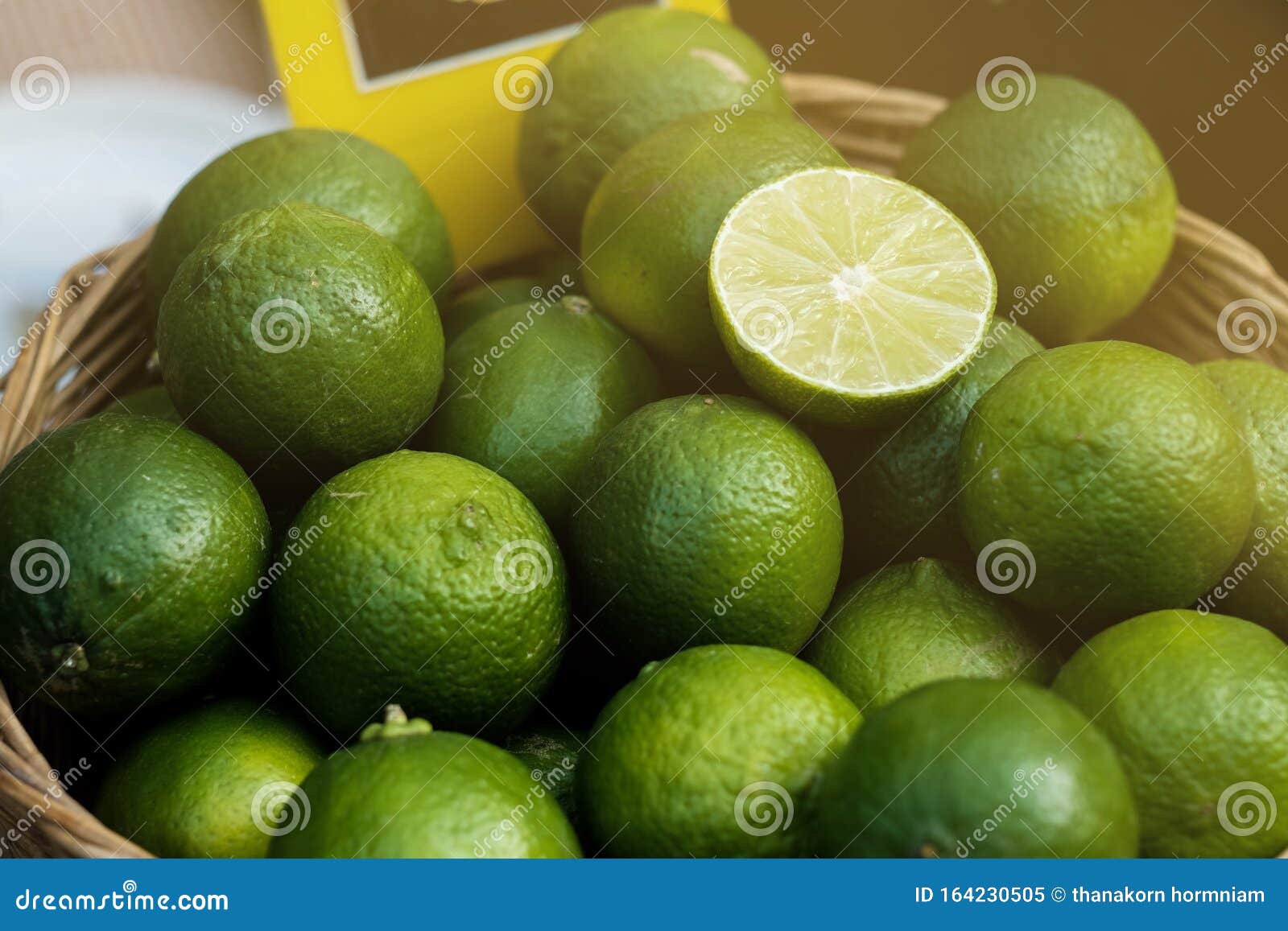 Organic Green Lemonade in Organic Market Stock Image - Image of lime ...