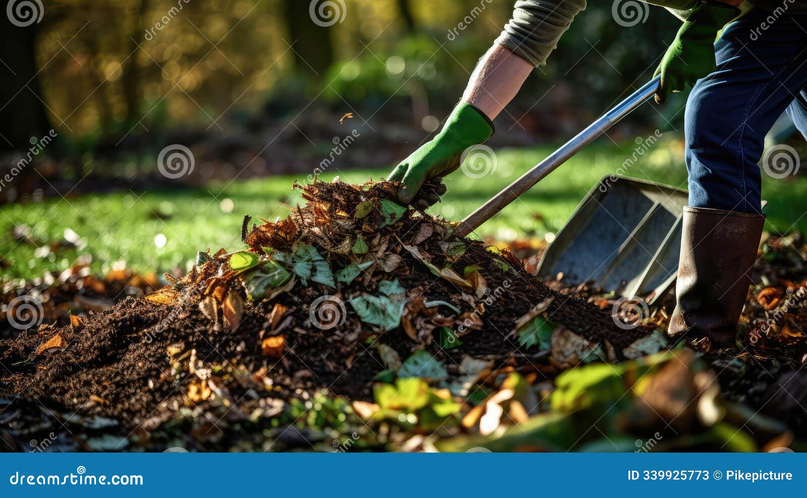 Organic green waste stock illustration. Illustration of temperature ...