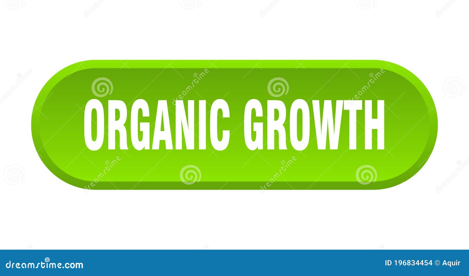 Organic growth button stock vector. Illustration of vector - 196834454