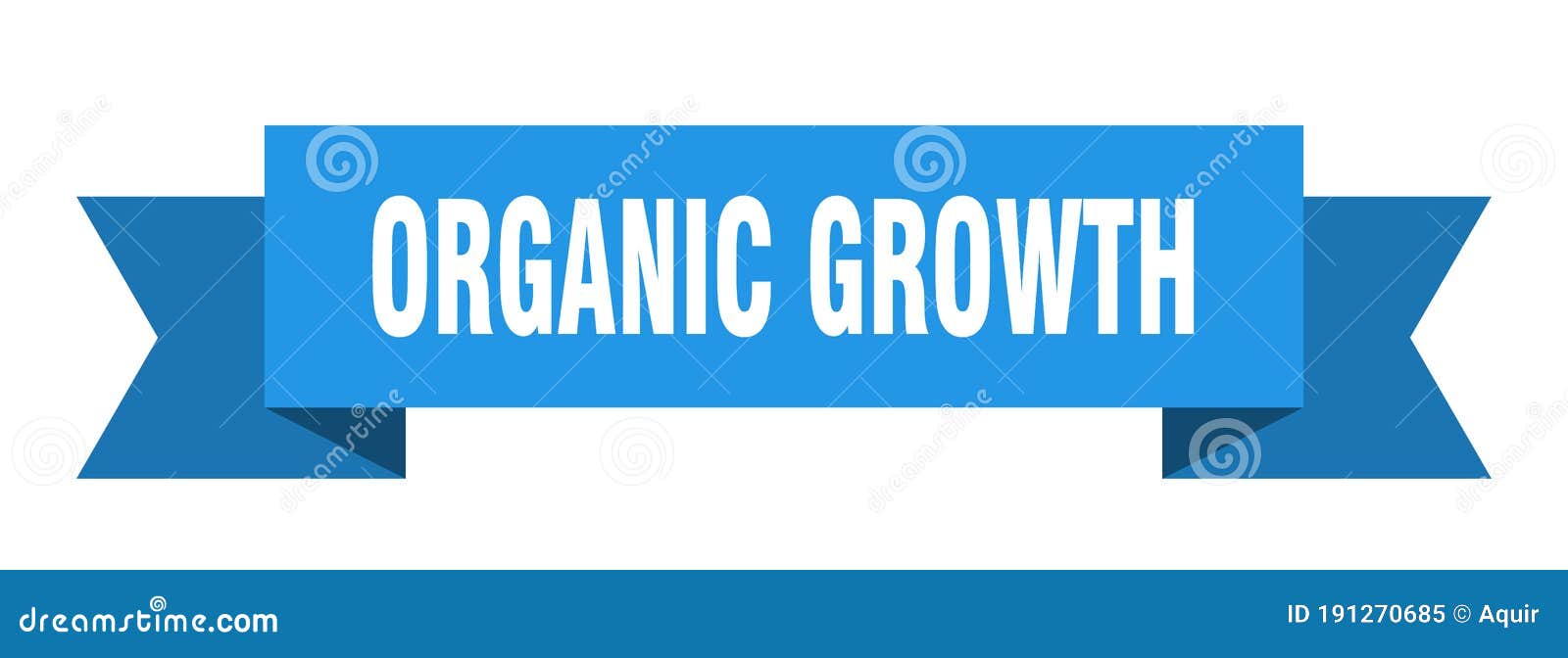Organic growth ribbon. stock vector. Illustration of ribbon - 191270685