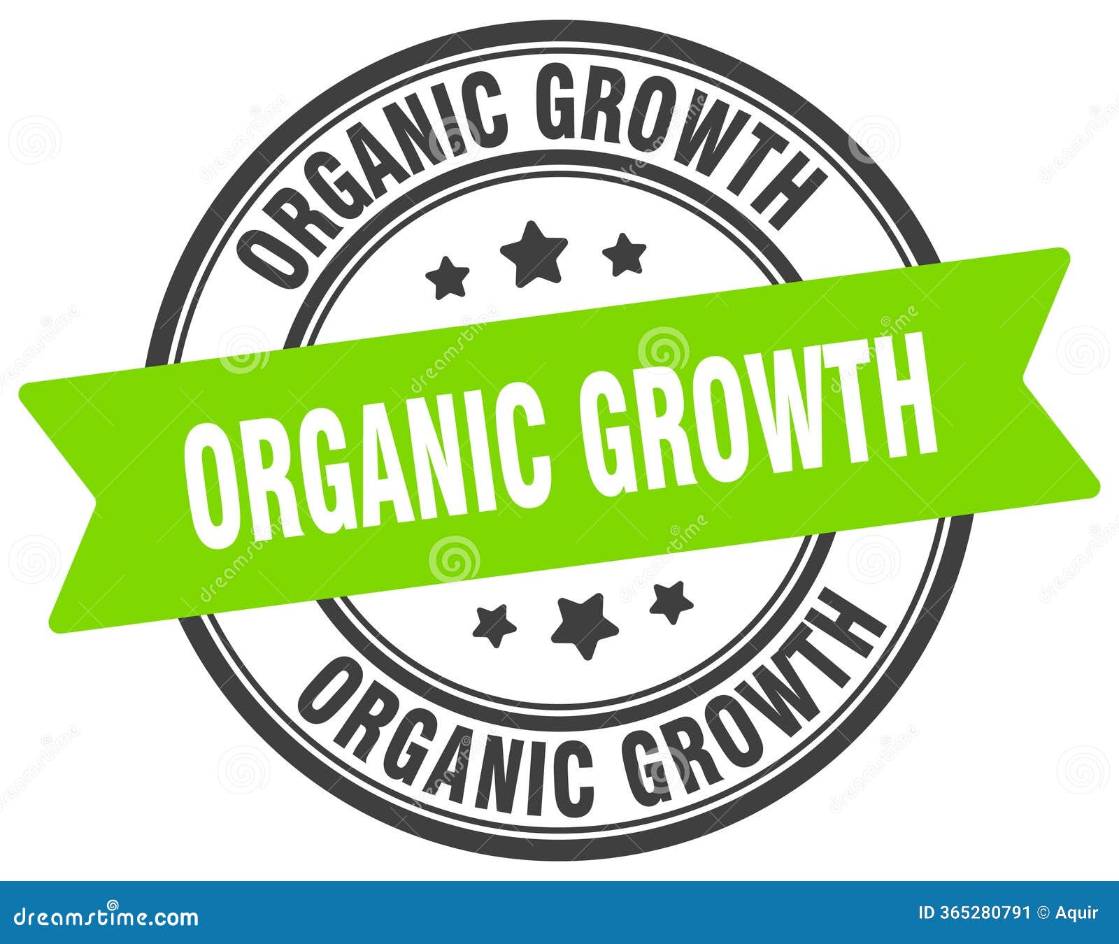 Organic Growth Marketing Concept Illustration With Slowly Rising ...