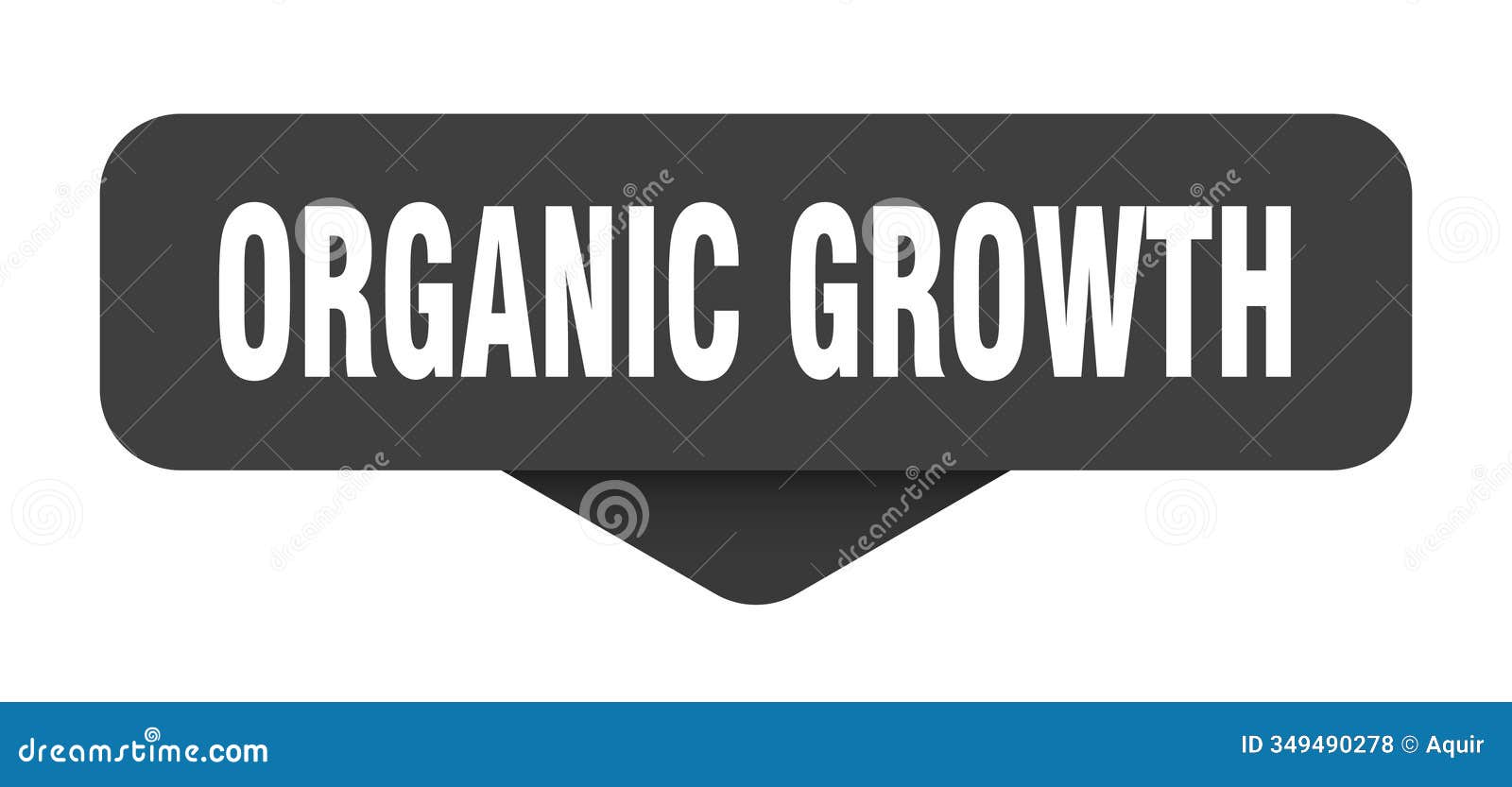 Organic Growth Sticker. Organic Growth Sign On Transparent Background ...