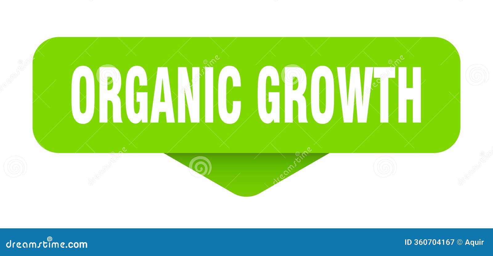 Organic Growth Sticker. Organic Growth Sign On Transparent Background ...