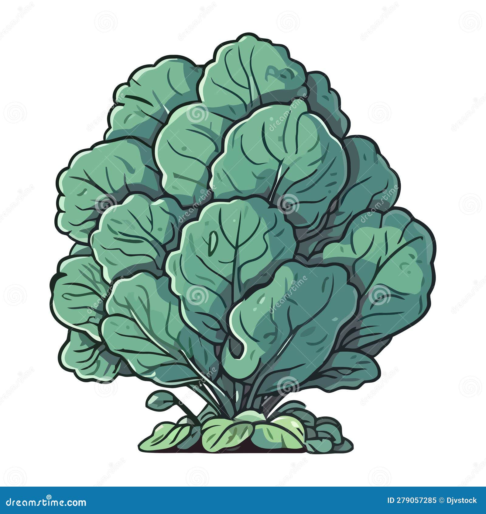 Organic Growth Symbolized by Fresh Tree Stock Vector - Illustration of ...