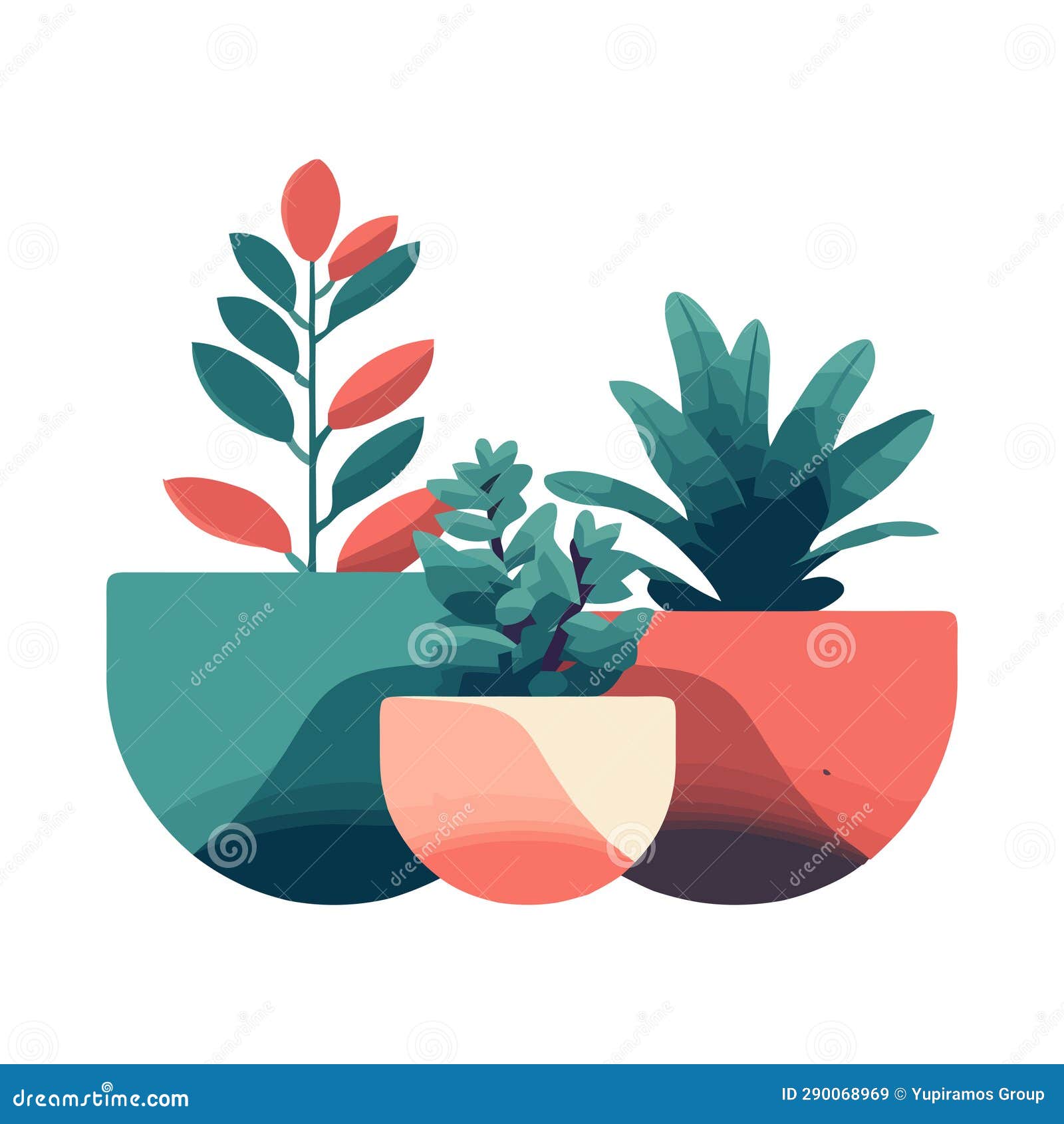 Organic Growth Symbolized by Leafy Plant Stock Illustration ...