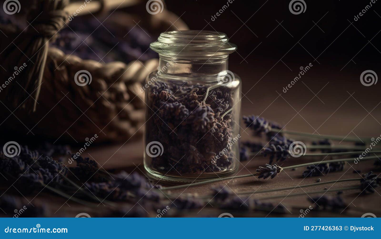Organic Herbs and Spices in Rustic Jar Generated by AI Stock Image ...